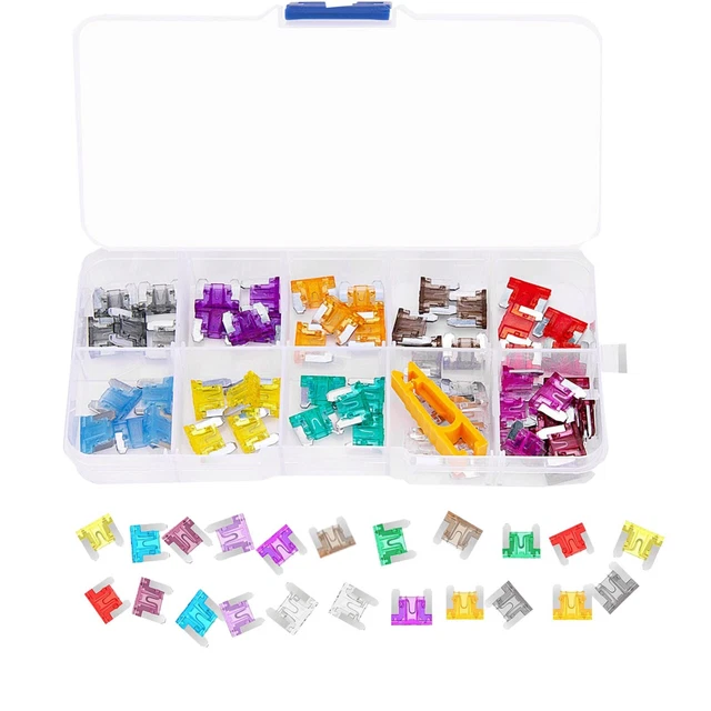 MICRO MINI CAR Blade Fuses, Car Fuses Assorted Auto Car Replacement Kit ...