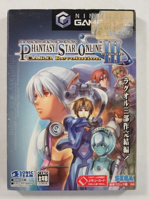 PHANTASY STAR ONLINE Iii Card Revolution Sony Nintendo Gamecube (Gc ...