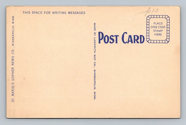 PICTORIAL TOURIST ATTRACTION Map Greetings From State of Minnesota MN ...