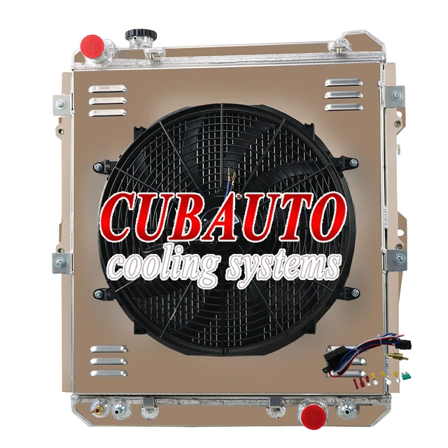 3ROW RADIATOR+SHROUD;FAN+RELAY FOR 93-96 Toyota Hilux Surf KZN130 1KZ ...