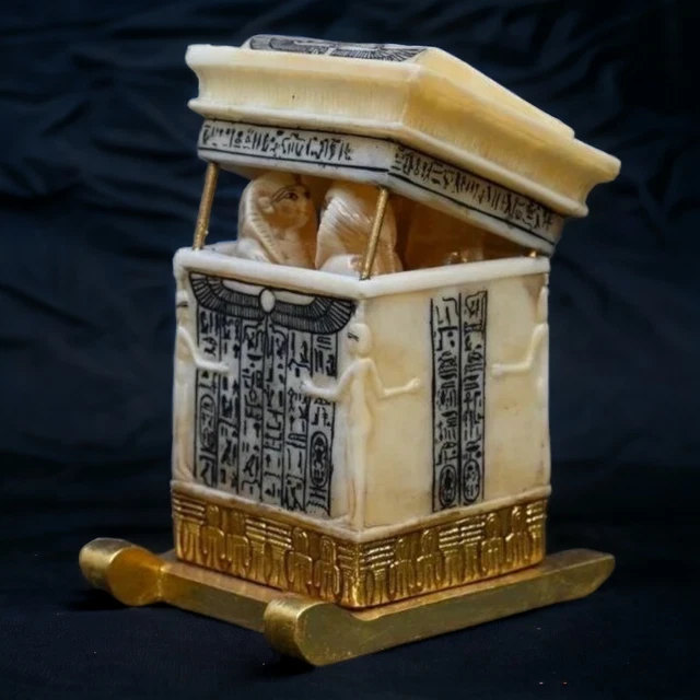 CANOPIES BOX KING Tutankhamun and canopic vessels Ancient Pharaonic ...