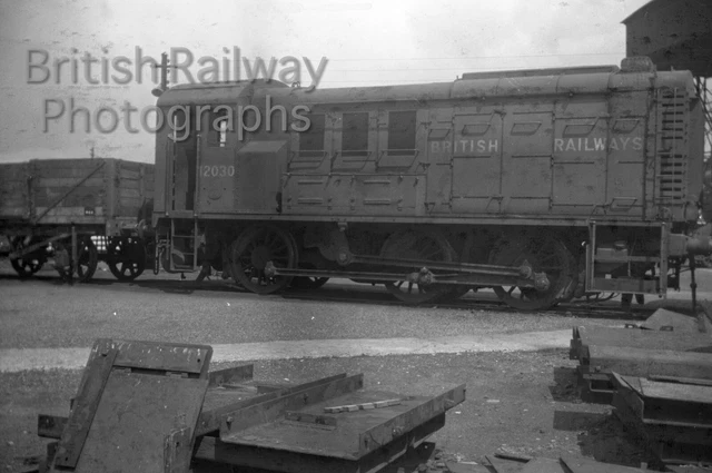 LARGER NEGATIVE BR British Railways Shunter 12030 D3/7 3/8B at ...