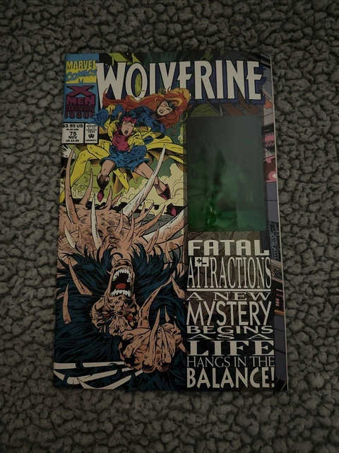 WOLVERINE 75 🔥1993 HOLOGRAMM🔥Fatal Attractions🔥X-Men🔥Marvel Comics🔥NM ...