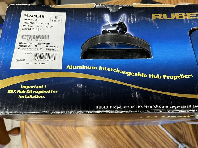 SOLAS 9511-142-23 ALUMINUM Propeller Rubex 3 RBX 115HP+ $342.47 - PicClick AU