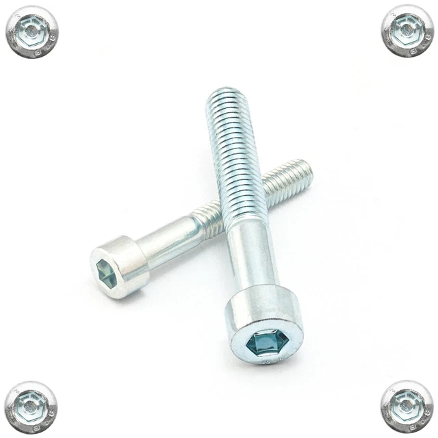 M3-M4 ZYLINDERSCHRAUBEN DIN 912 galv. verzinkt 8.8 Innensechskant Zylinderkopf EUR 5,35 ...