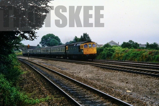 35MM SLIDE BR British Rail Diesel Locomotive33009 Class 33 1986 ...