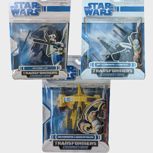 STAR WARS TRANSFORMERS Crossovers Republic Gunship Clone Pilot Clone ...