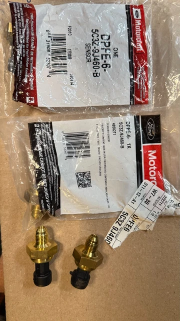 4 (FOUR) FORD DPFE-145 Exhaust Back Pressure EBP Sensor Diesel 6.0L 7 ...