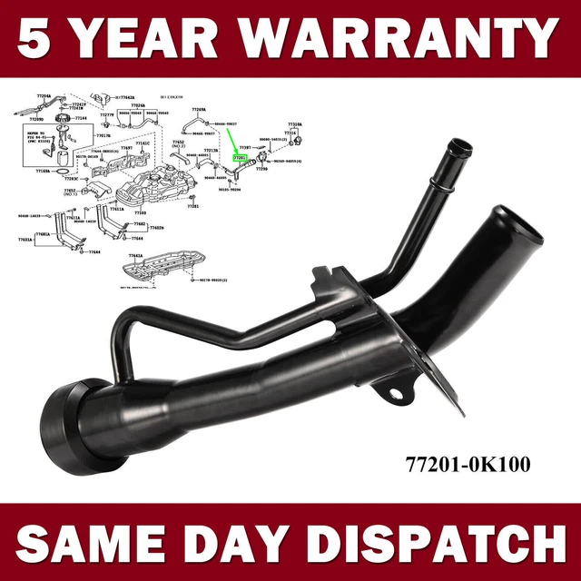 FUEL TANK FILLER Neck Pipe for Toyota Hilux Vigo 2005-2015 2.5D 3.0D ...