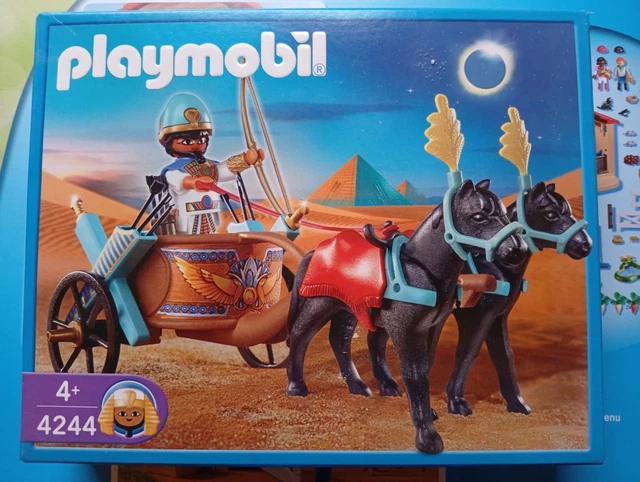 PLAYMOBIL 4244 PRINCE Pharaon Avec Char Et Chevaux Misb Neuf Neu New ...