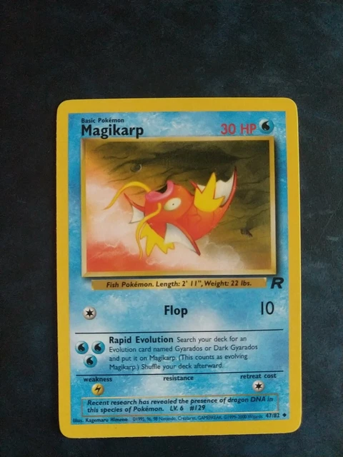 MAGIKARP MAGICARPE 47/82 Team Rocket Carte Pokemon Wizards EUR 20,00 ...