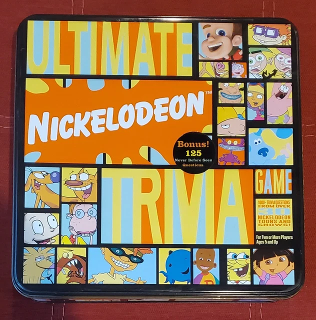 ULTIMATE NICKELODEON TRIVIA Game 2002 Tin Box 125 Bonus Questions £14. ...