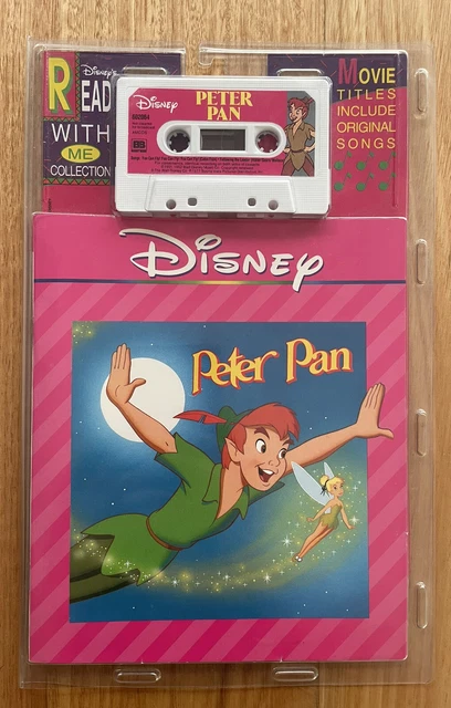 PETER PAN DISNEY book Cassette Tape vintage 90s audio Children Kids ...