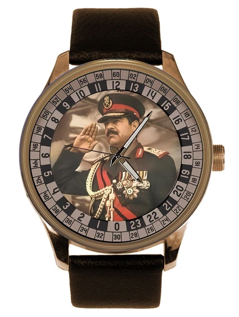 SADDAM HUSSEIN PARADE Salute En Pleine Armée Irakienne Regalia Montre ...