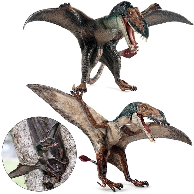 TOY SPREAD WINGS Lifelike Pterosaurs Model Dinosaur Figurines Openable ...