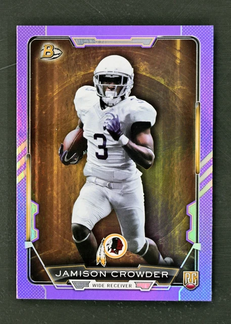 2015 BOWMAN #86 Jamison Crowder feuille violette parallèle RC ...