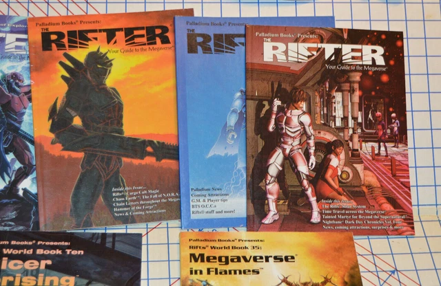 RIFTS ROLE PLAYING GAME BOOK LOT SIGNED Vampires Rifter Juicer ...