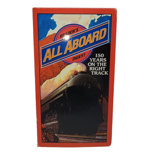 RAILROAD TRAIN VHS Tape All Aboard 150 Years On The Right Track Readers Digest £5.50 - PicClick UK