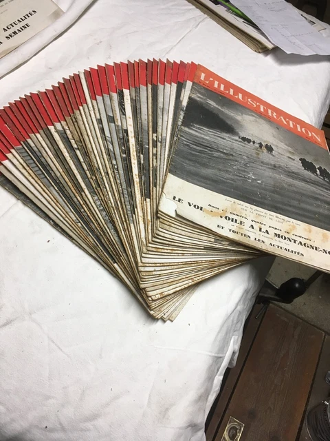 COLLECTION COMPLÈTE DE39 numéros revue l'illustration 1943 EUR 230,00 ...