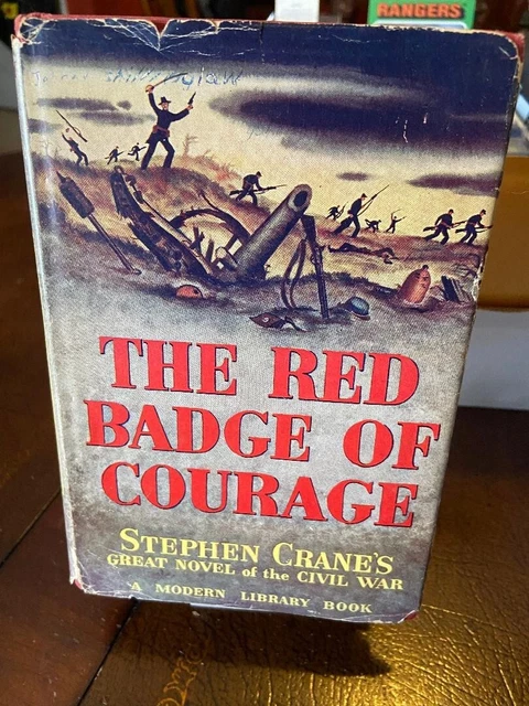 THE RED BADGE of Courage PAR Stephen Crane, 1951 HB DJ bibliothèque ...