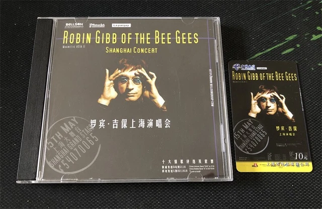 ROBIN GIBB OF THE BEE GEES CHINA SHANGHAI CONCERT PROMO CD + PHONECARD ...