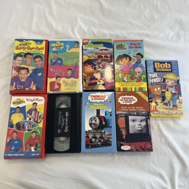 THE WIGGLES VHS Lot The Backyardigans, Dora, Bob The Builder, Thomas ...