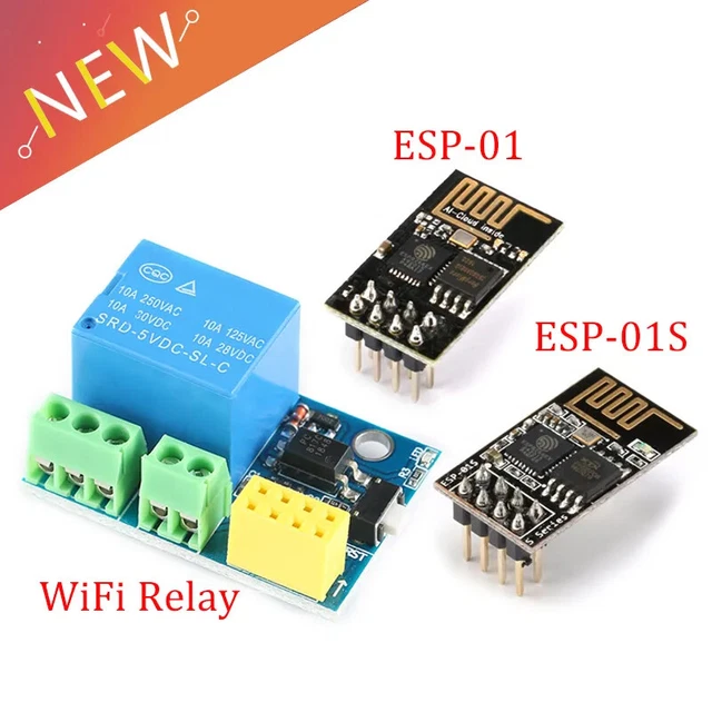 ESP8266 ESP-01S WIFI Relay Module Remote Control Switch Wireless $6.10 ...