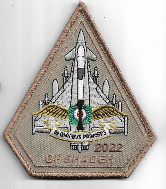 RAF PATCH 1 Squadron Op Shader 2022 Typhoon Royal Air Force Squadron ...