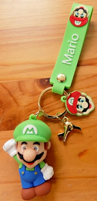 SUPER MARIO 3D Rubber Keychain Keyring for Backpack Keyring for Car ...