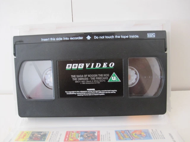 THE SAGA OF Noggin The Nog Vhs The Omruds + The Firecake Bbc 1991 £12. ...
