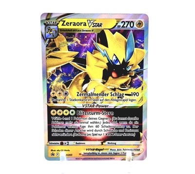 POKEMON TCG ZERAORA VSTAR SWSH265 Card DE Premium Collection NM VMAX ...
