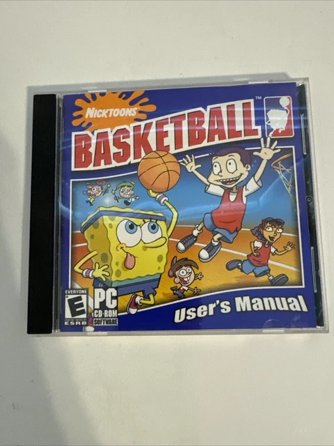 VINTAGE NICKTOONS BASKETBALL Spongebob Nickelodeon, PC Video Game, CD ...