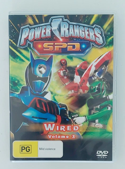 POWER RANGERS SPD Wired Volume 3 Good Condition DVD REGION 4 PAL £3.70 ...