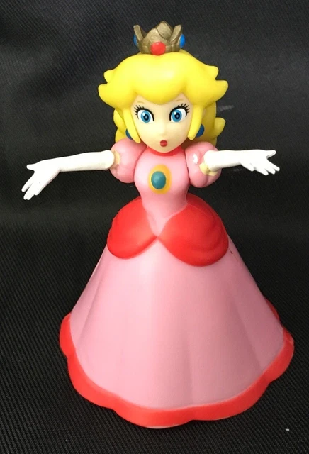 SUPER MARIO BROS Princess Peach Spinning 3" Figure 2017 McDonalds Happy ...