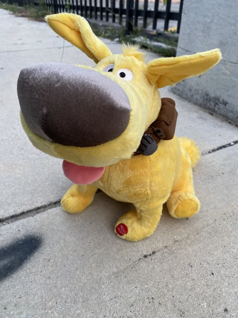 DISNEY STORE PIXAR Dug Doug DOG Plush "UP" Movie animal toy 14" Talking ...