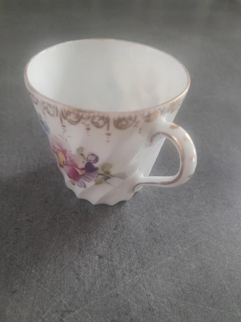 CARL THIEME DRESDEN-TASSE-NYMPHENBURG-NO Meissen-peint a la main-décor ...
