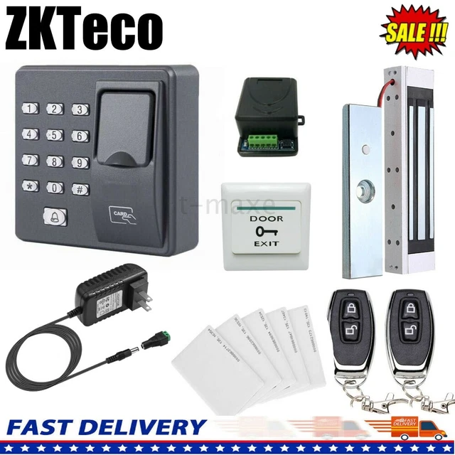 ZKTECO BIOMETRIC FINGERPRINT Door Access Control System, Magnetic Lock ...