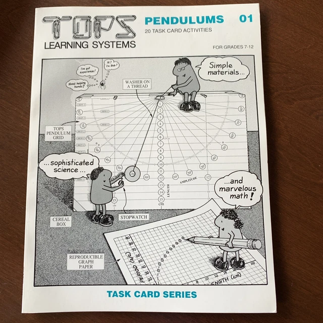 PENDULUMS SCIENCE 7-12 Tops Learning Systems Task Card Activity Sheet ...