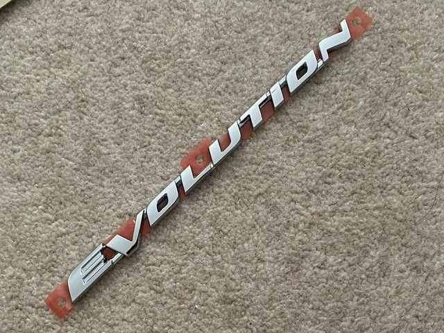 GENUINE MITSUBISHI LANCER Evolution Boot Badge EVO X CZ4A £49.00 ...