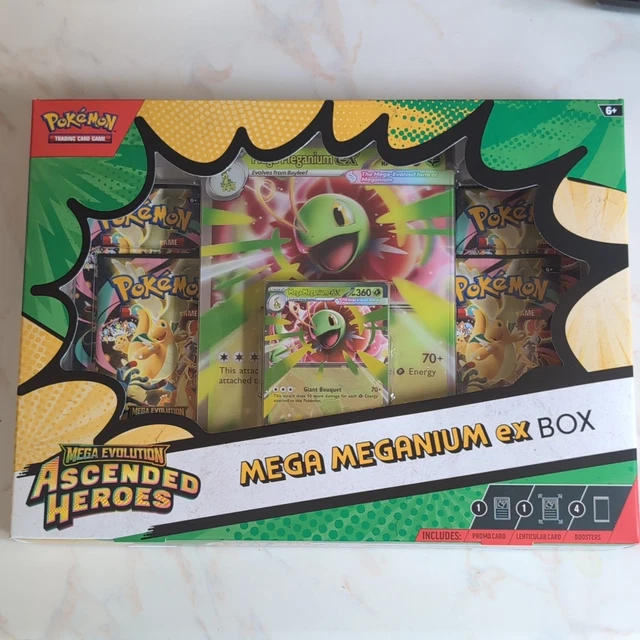 POKÉMON TCG MEGA Evolution-Ascended Heroes Mega Meganium ex Box Promo ...
