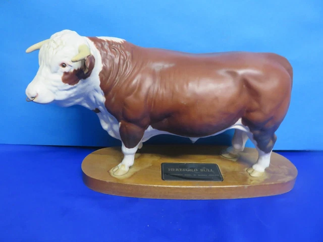 BESWICK Hereford Bull Connoisseur £29.99 - PicClick UK