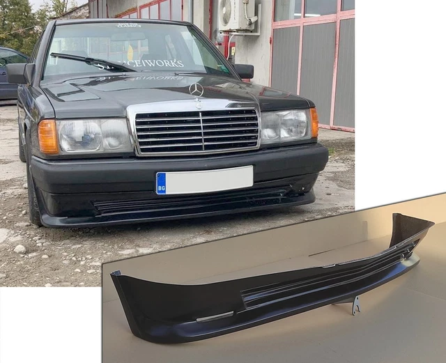 FRONT BUMPER SPOILER MERCEDES W190 W201 Facelift (DOES NOT FIT PRE ...