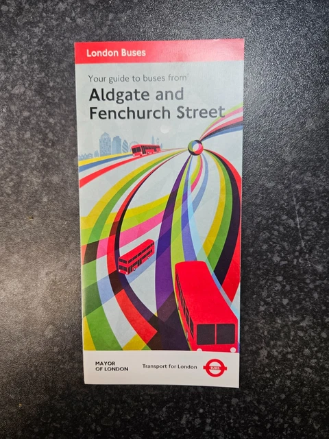 LONDON TRANSPORT TIMETABLE Bus Leaflet Aldgate and Fenchurch Street ...
