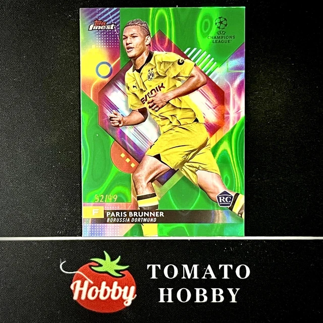 TOPPS MIGLIOR RIFRATTORE Lava Verde Dortmund 2023-24 Paris Brunner Rc ...