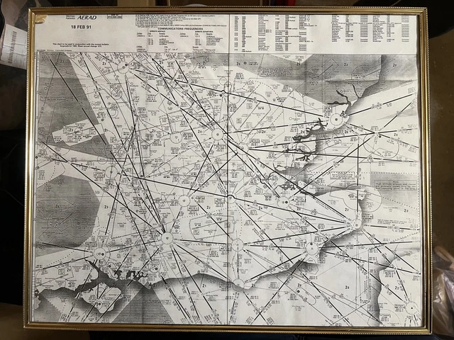 BRITISH AIRWAYS AERAD 1991 Map £5.00 - PicClick UK