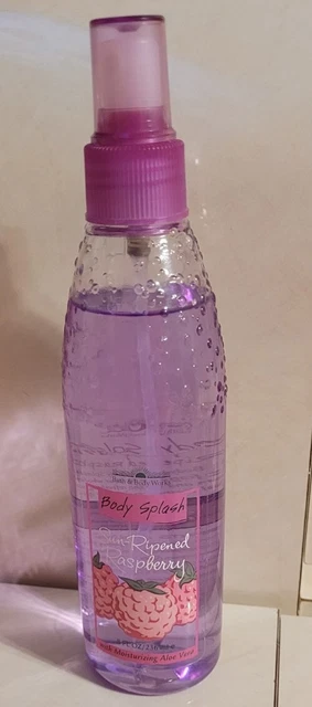 NEW VINTAGE SUN Ripened Raspberry Body Splash 8 oz Bath & Body Works ...