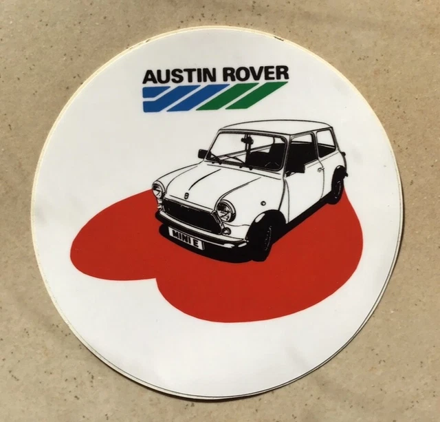 AUTOCOLLANT STICKER AUSTIN ROVER MINI E COOPER vintage aufkleber ...