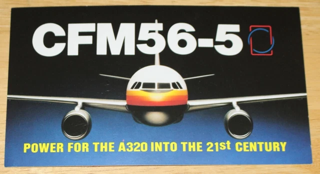 CFM56-5 (USA) AIRBUS A320 Airliner Engine Sticker £6.00 - PicClick UK