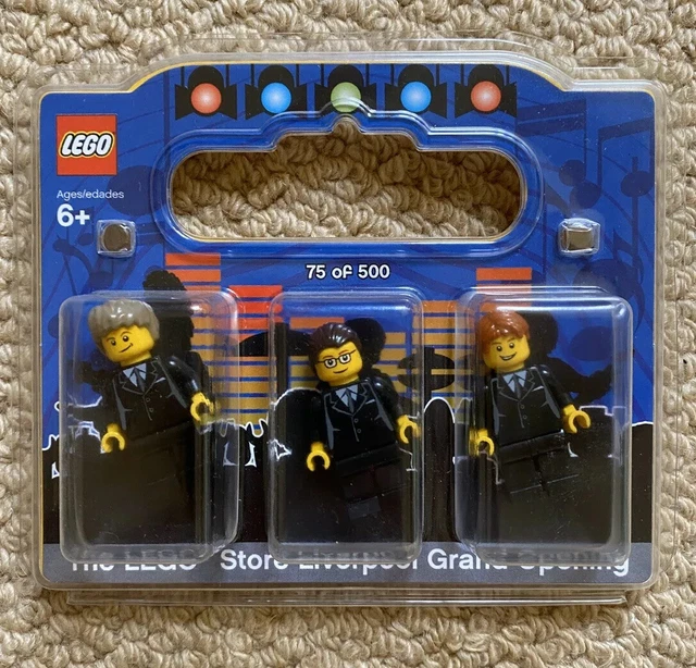 LIVERPOOL LEGO STORE Opening Promo Set-RARE Beatles-Like Minifigures 75 ...