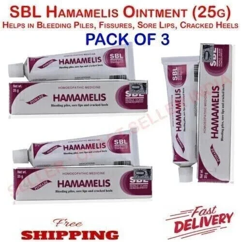 SBL HAMAMELIS OINTMENT For Hemorrhoid Piles Lip Soreness Cracked Heels ...